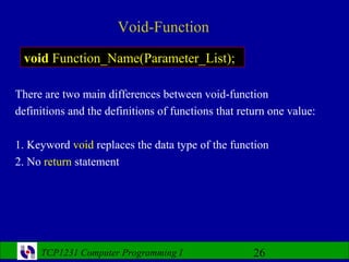 Computer Programming- Lecture 9 | PPT