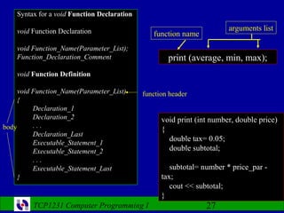 Computer Programming- Lecture 9 | PPT