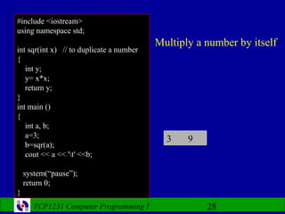 Computer Programming- Lecture 9 | PPT