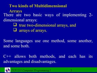 Computer Programming- Lecture 9 | PPT