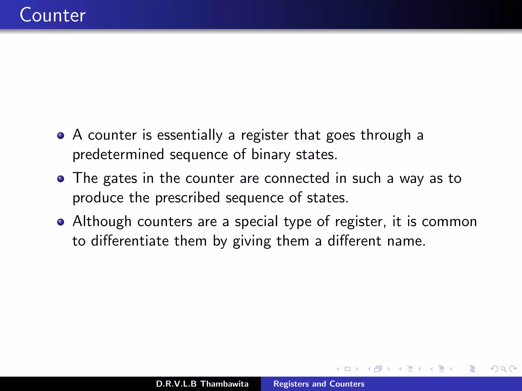 Lec 09 - Registers and Counters | PDF