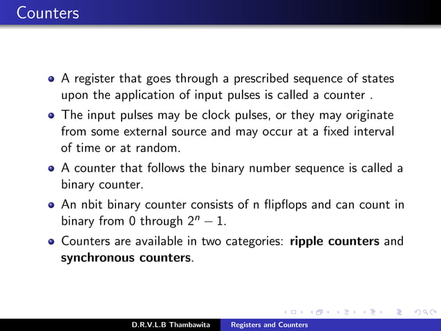 Lec 09 - Registers and Counters | PDF | Data Storage and Warehousing | Computing