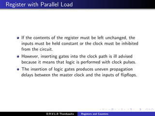 Lec 09 - Registers and Counters | PDF
