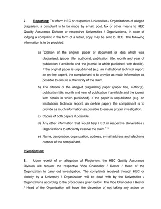 Lec09 hec plagiarism policy | PDF