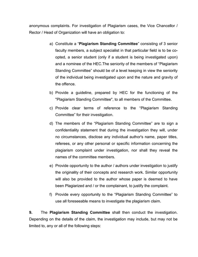 Lec09 hec plagiarism policy | PDF