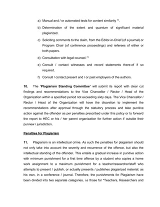 Lec09 hec plagiarism policy | PDF