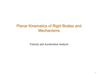 lec09_part1.pptx PLANAR KINEMATICS OF RIGID BODIES | PPTX