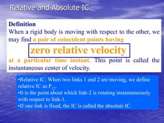 lec09_part2.pptx INSTANTANEOUS CENTER METHOD | PPTX