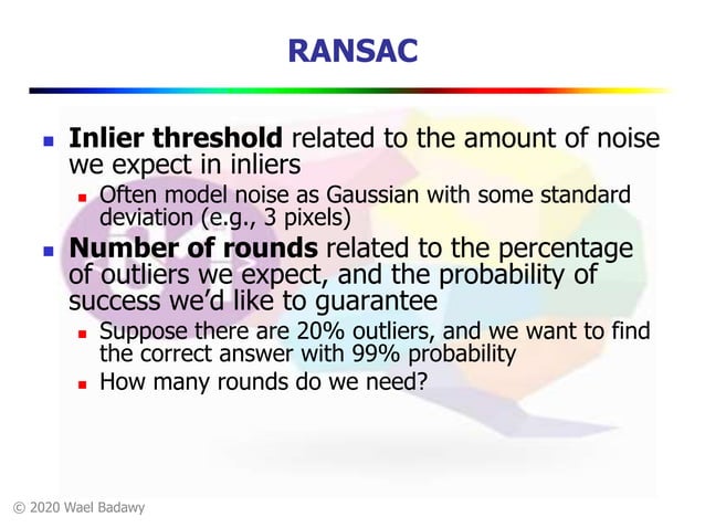 Computer Vision RANSAC | PPTX | Technology & Computing
