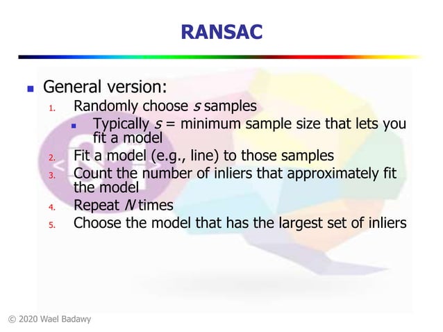 Computer Vision RANSAC | PPTX | Technology & Computing