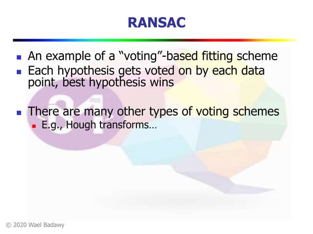 Computer Vision RANSAC | PPTX | Technology & Computing