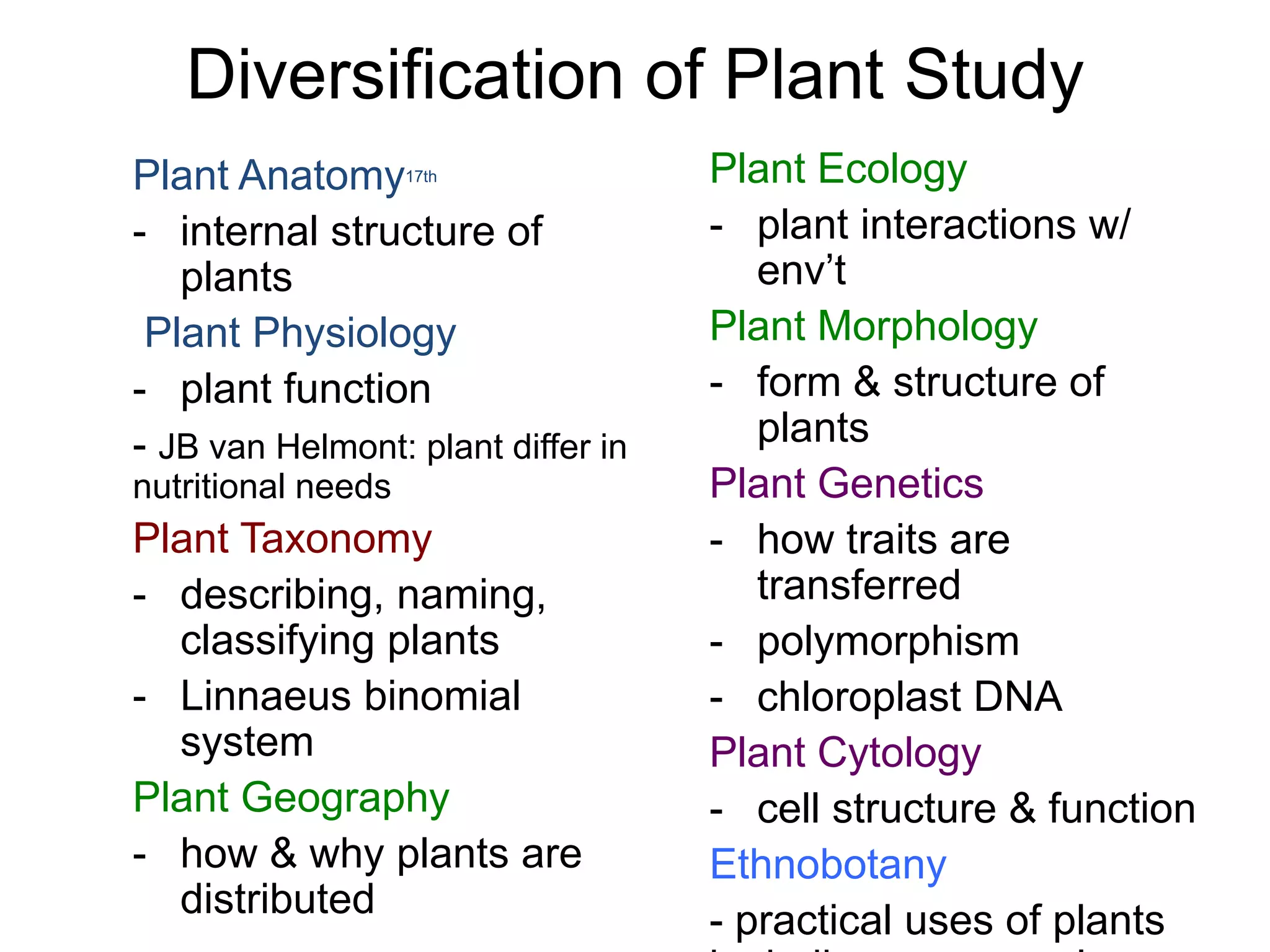 BOTANY LECTURE 1 | PPTX