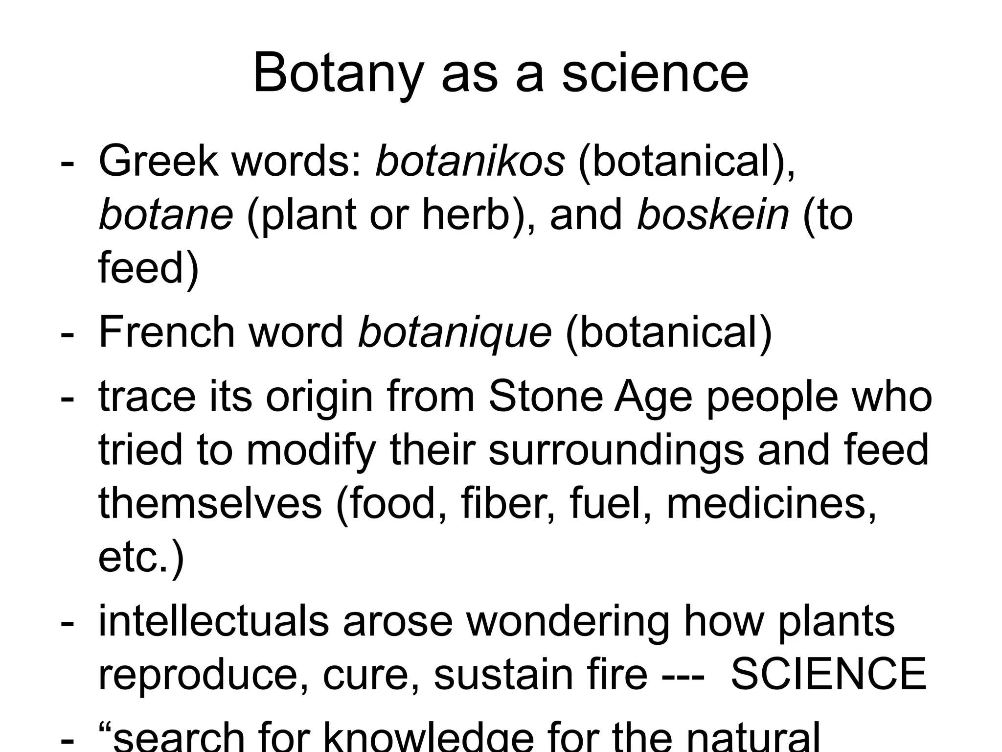 BOTANY LECTURE 1 | PPTX