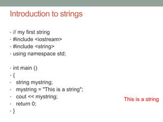 Introduction to C++ | PPTX