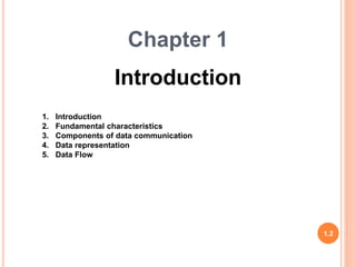 Lec1 :- Data communication and network | PPTX