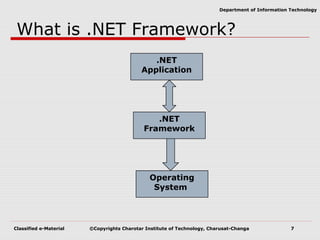 Introduction to .NET Framework | PPT