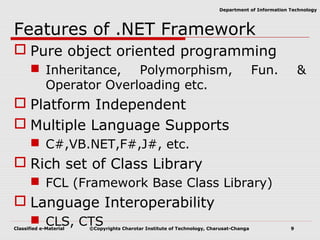 Introduction to .NET Framework | PPT