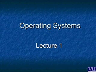 Operating Systems | PPS