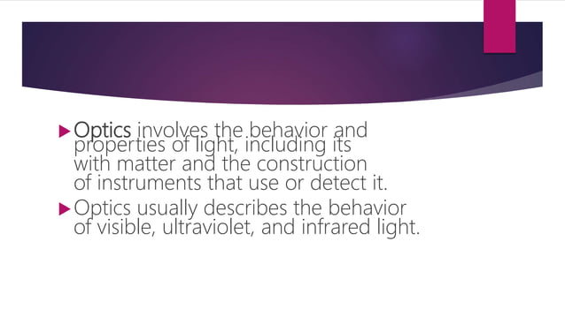 Geometrical Optics Introduction | PPTX