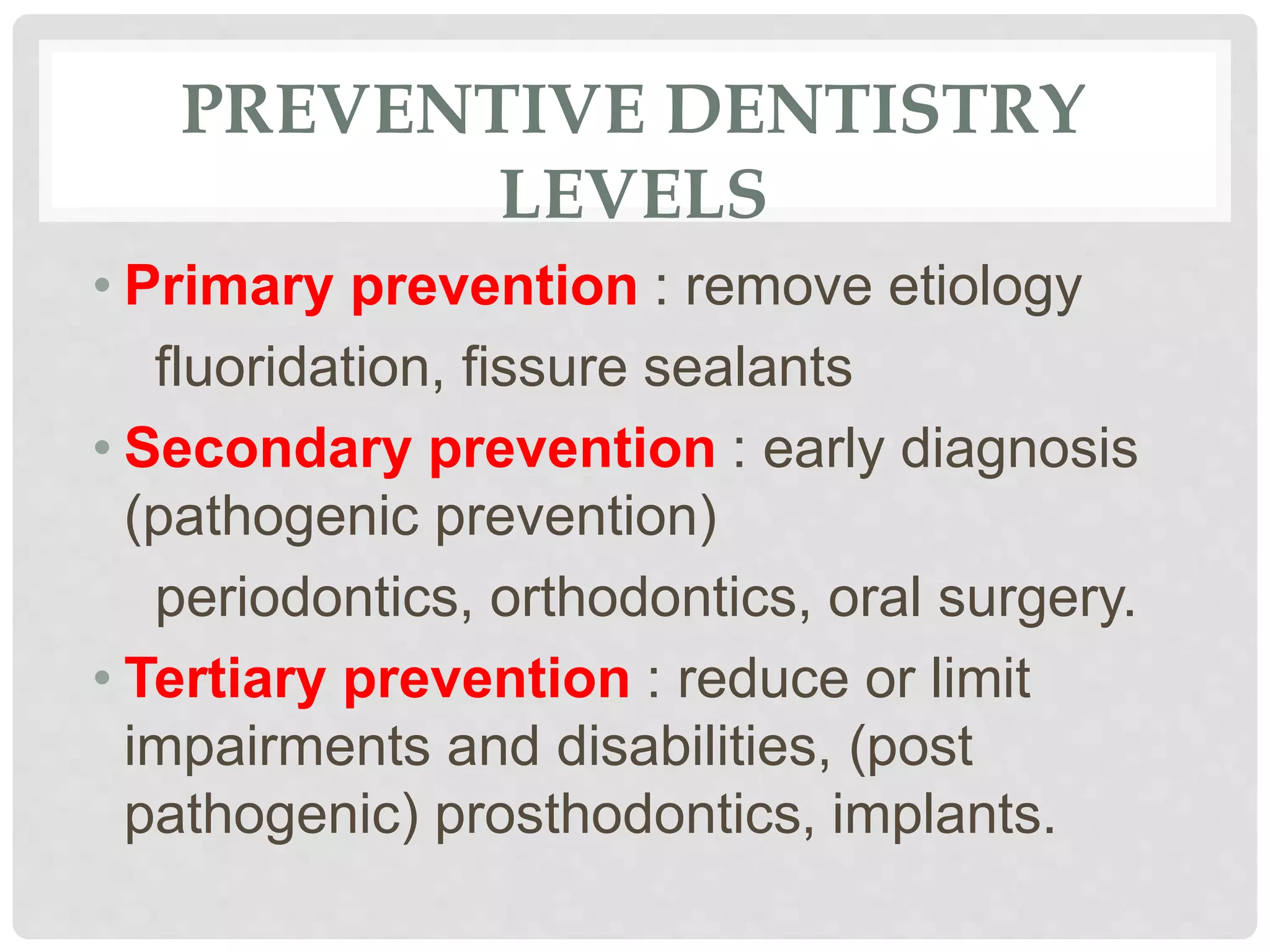 COMMUNITY DENTISTRY LECTURE 1 | PPTX