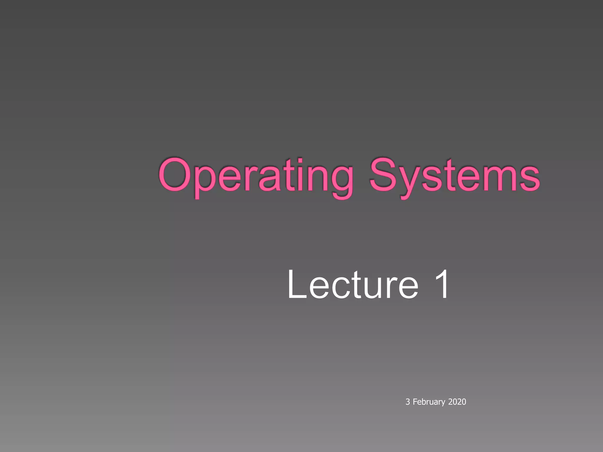 what is operating system . introduction to OS | PPT