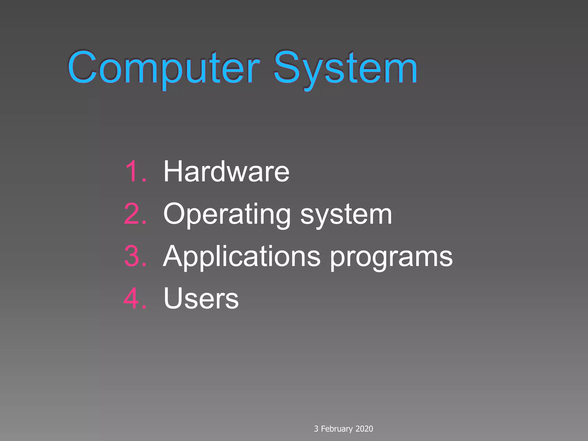 what is operating system . introduction to OS | PPT