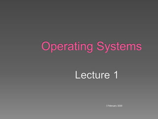 what is operating system . introduction to OS | PPT