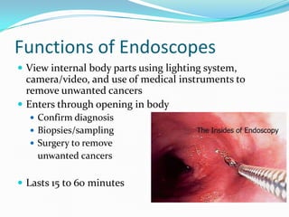 Lec 1 Medical Equipment Endoscopes | PDF | Eye and Vision Conditions ...