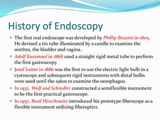 Lec 1 Medical Equipment Endoscopes | PDF | Eye and Vision Conditions ...