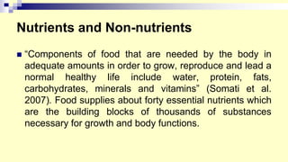 LEC 1. FOOD SCIENCE LECTURE ONE | PPTX