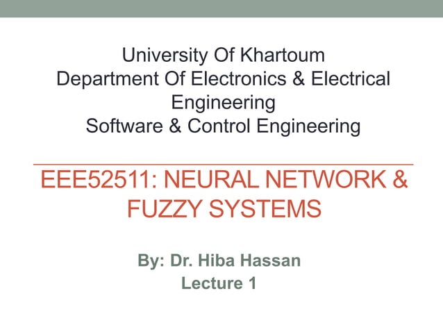 Intro to neural networks and fuzzy systems | PDF | Computer Networking | Computing