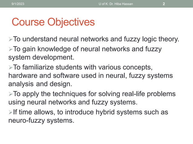 Intro to neural networks and fuzzy systems | PDF | Computer Networking | Computing