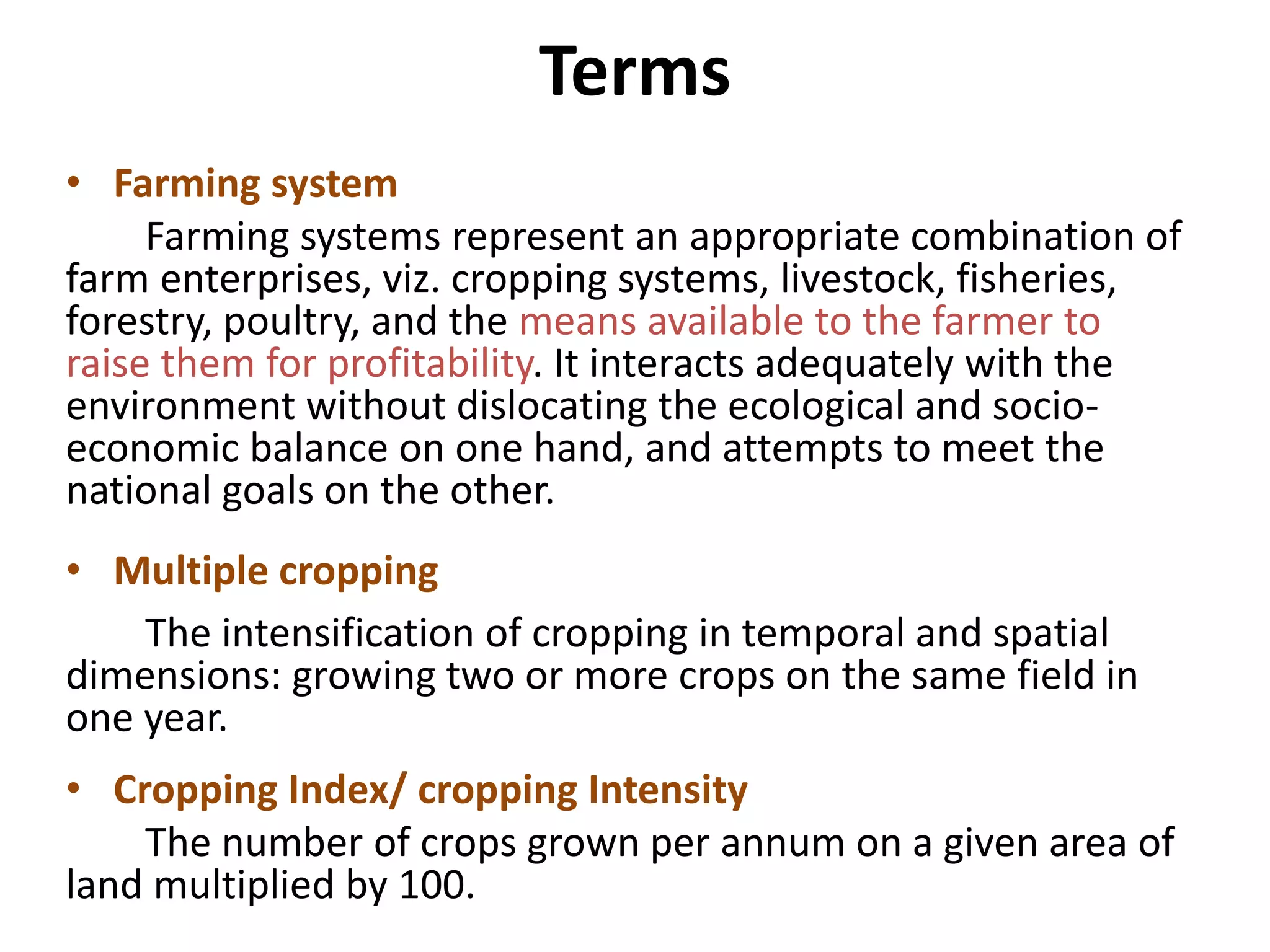 cropping system | PPTX