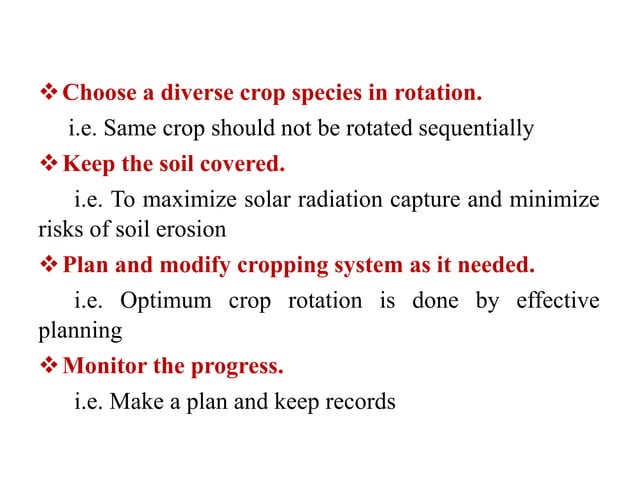 cropping system | PPTX | Agriculture | Industries
