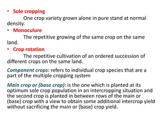 cropping system | PPTX
