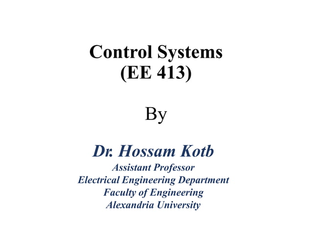 Control systems | PPT