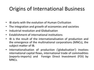What is international business and trade | PPTX