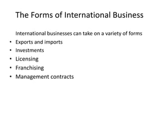 What is international business and trade | PPTX