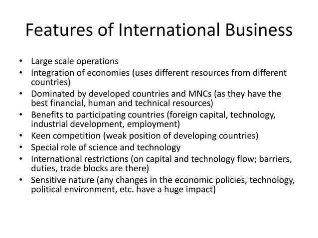 What is international business and trade | PPTX | Business | Business ...