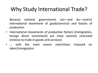 What is international business and trade | PPTX