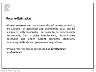 lec 1.pdf PETROLEUM PROPERTIES RESERVIOUR | PPT