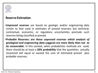 lec 1.pdf PETROLEUM PROPERTIES RESERVIOUR | PPT