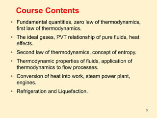 Thermodynamics part 1 course Chemical engineering | PPT