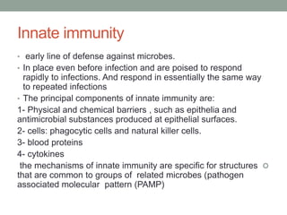 introduction in immunology course definitions | PPTX