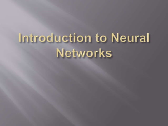 Artificial intelligence Neural Network lec1.pptx | Free Download