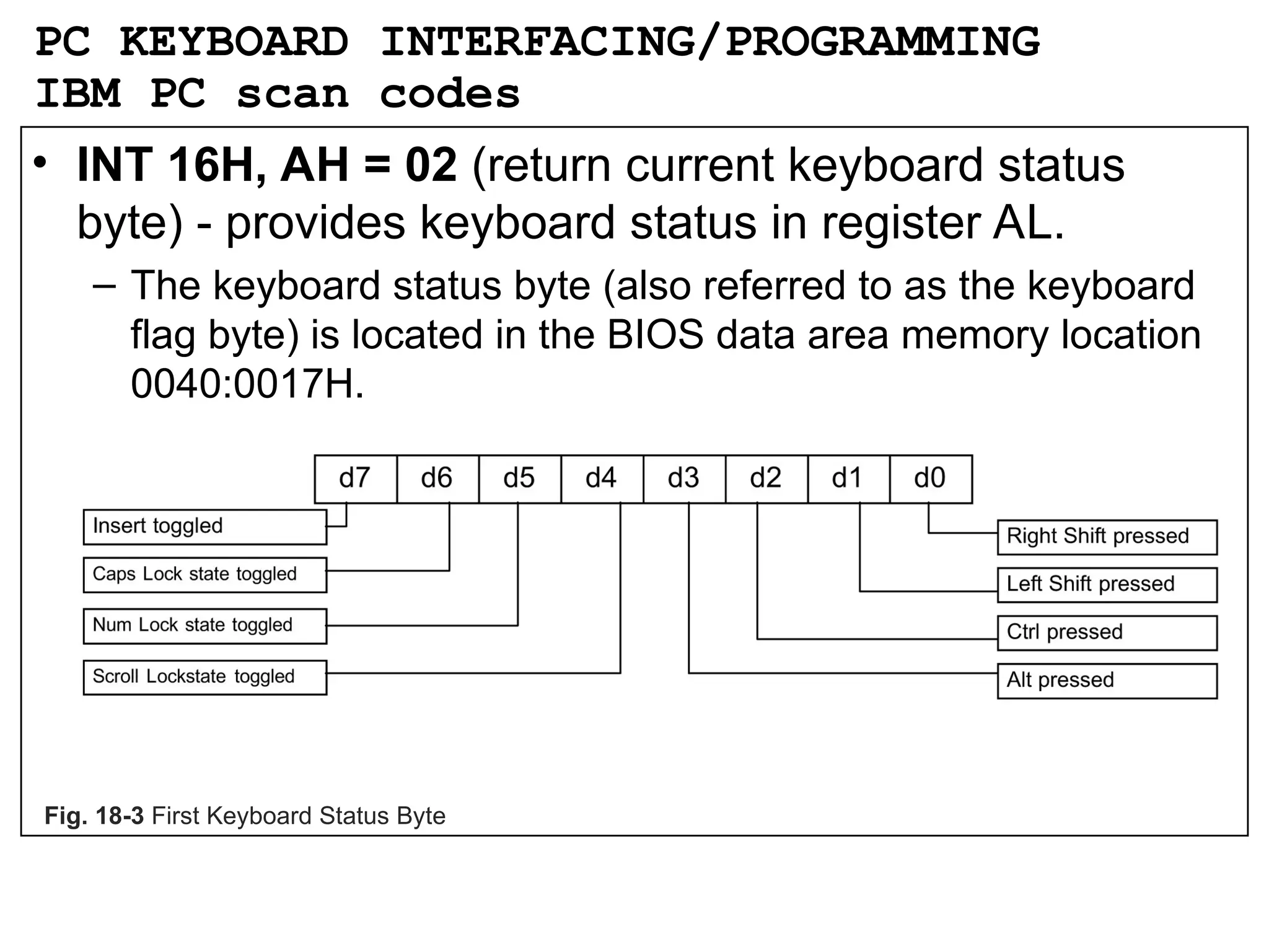 Microprocessor Systems Lecture 1 Keyboard Ppt