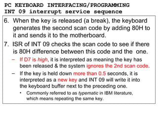 microprocessor systems Lecture 1 Keyboard | PPT