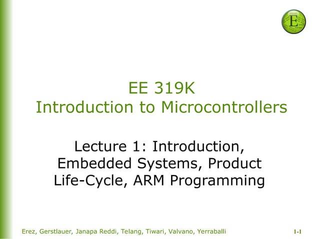 introduction to microcontroller......... | PPT