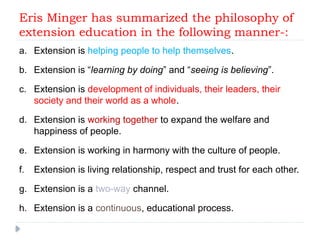 Lec 1.ppt meaning and philosophy of extension | PPT