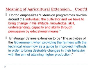 Lec 1.ppt meaning and philosophy of extension | PPTX